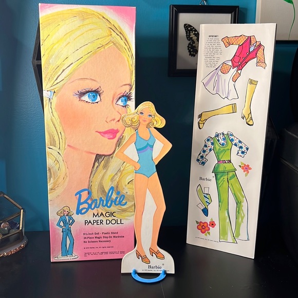 Barbie | Toys | Vintage 973 Mattel Barbie Magic Paper Doll | Poshmark